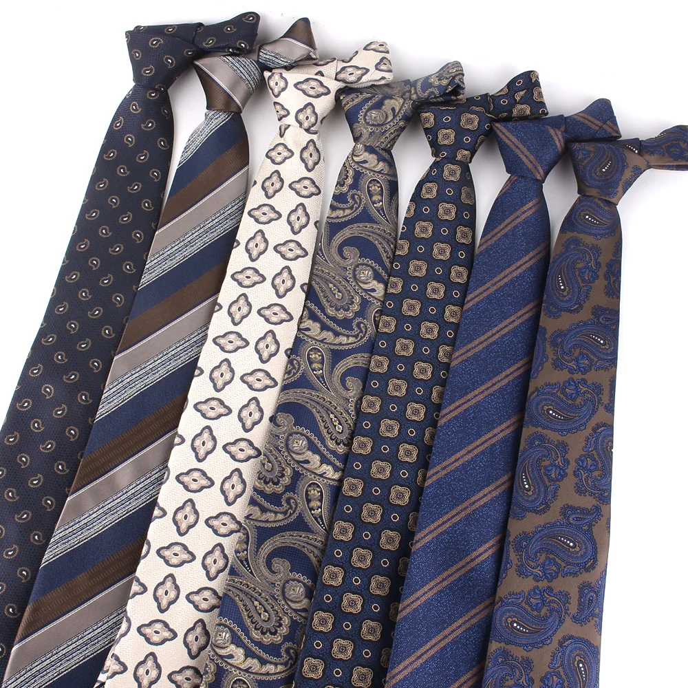 New-Navy-Blue-Ties-For-Men-Women-Striped-Necktie-For-Groomsmen-Paisley ...