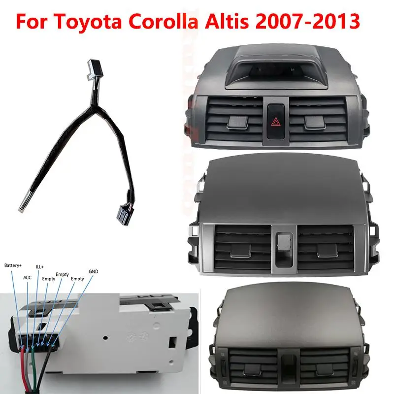 Ruili50 2 auto Air Conditioning AC Vent Outlet Panel For Toyota Corolla ...