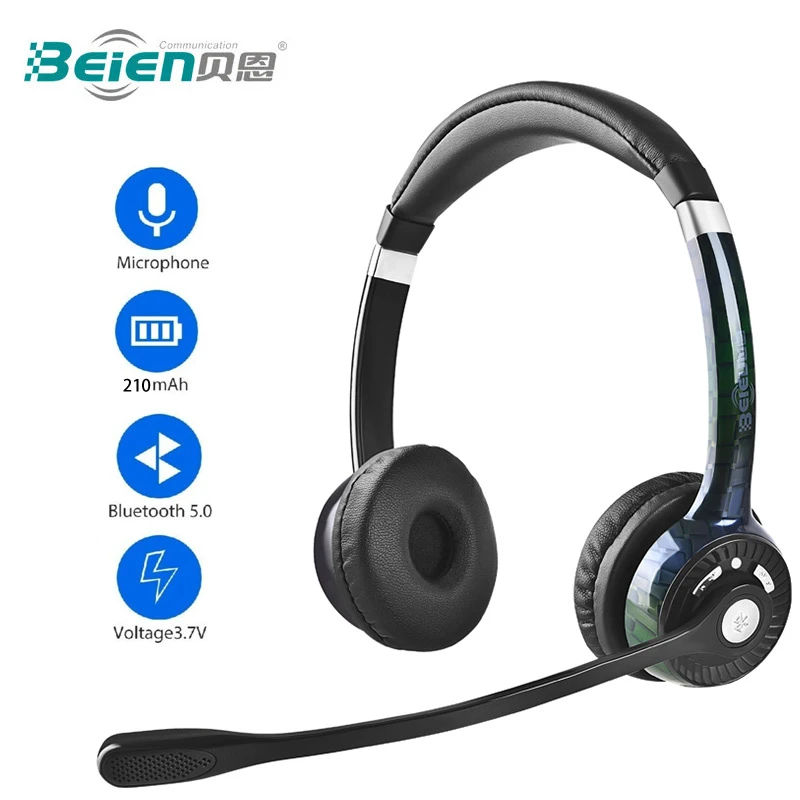 Bt202wireless Bluetooth Headphones With Noise Reduction,connect Laptop ...