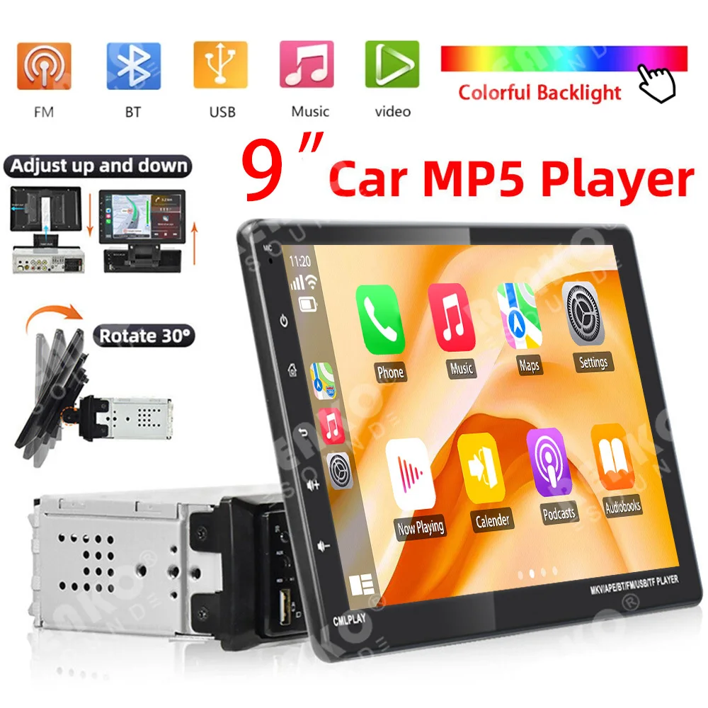 REAKO-1-Din-Car-Radio-9-Inch-HD-Touch-Screen-Autoradio-Multimedia ...