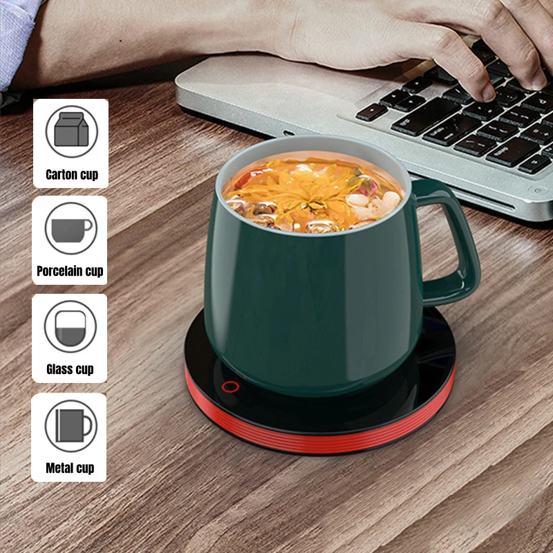 New-Cup-Heater-Mini-Portable-Heating-Coaster-Keep-Milk-Drinks-Water ...