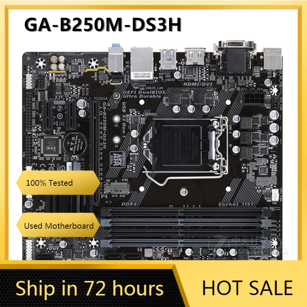 For B250m-ds3h Desktop Motherboard Lga 1151 Support 6th/7th-gen I7 I5 ...