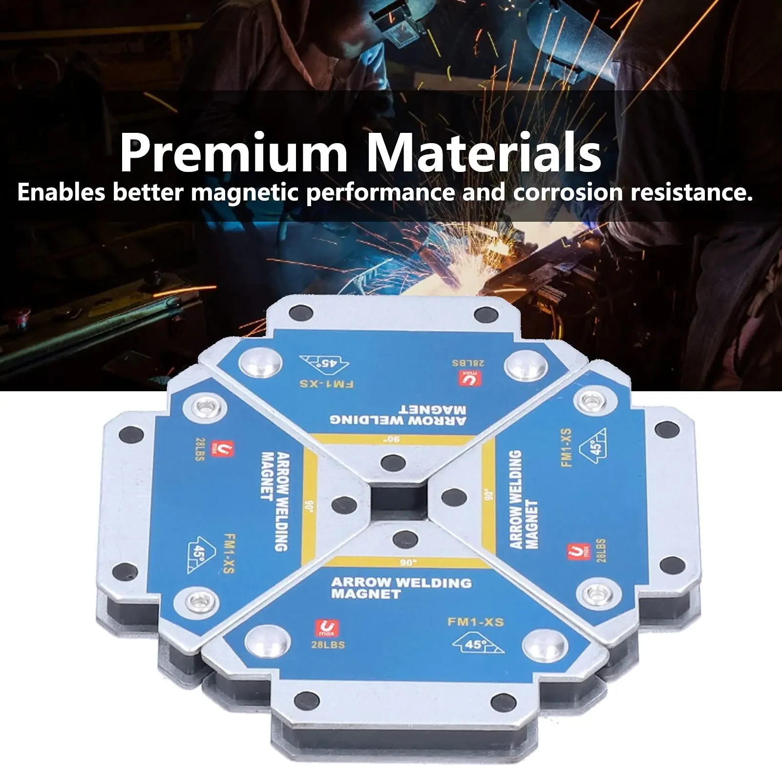 4pcs-50KG-Magnetic-Welding-Holders-angle-Solder-Arrow-Magnet-Weld-Fixer ...