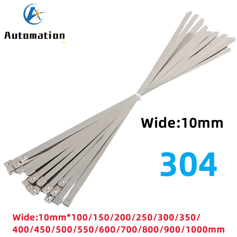 10 20 50 100 200 Pcs 10mm 0.39 inch 304 Stainless steel cable twist tie ...