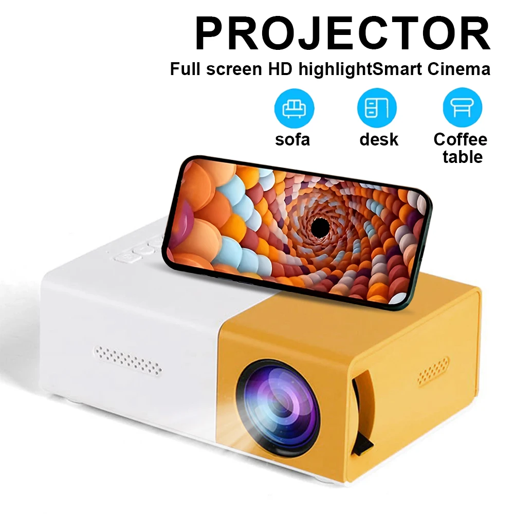 YG300-HD-320x240p-Mini-LED-Projector-Mobile-Video-project-Home-Audio ...