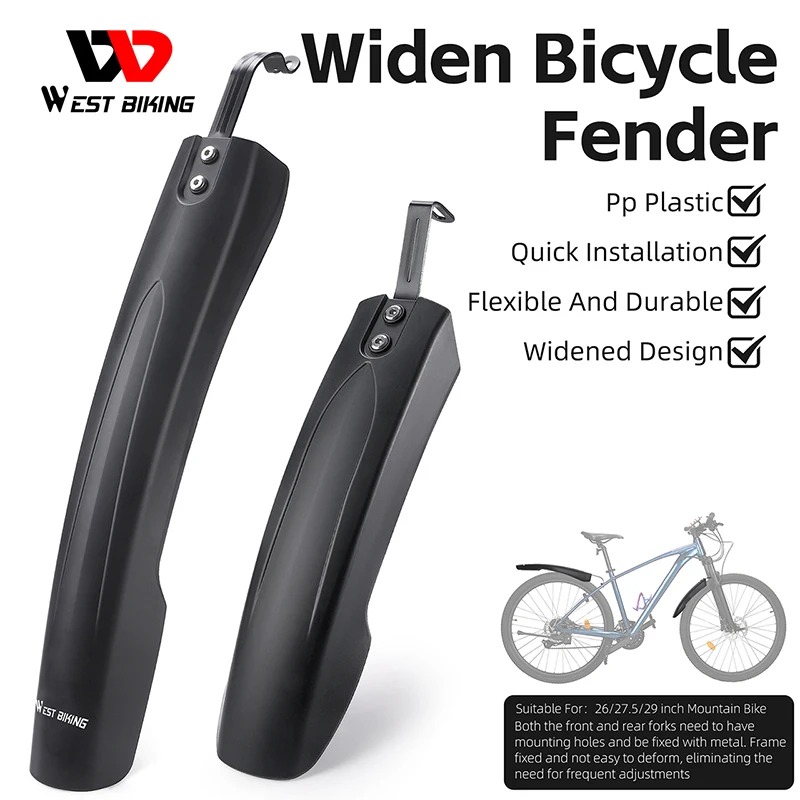 WEST-BIKING-Bicycle-Fenders-Mountain-Bike-Mudguard-26-29Inch-Front-Rear ...
