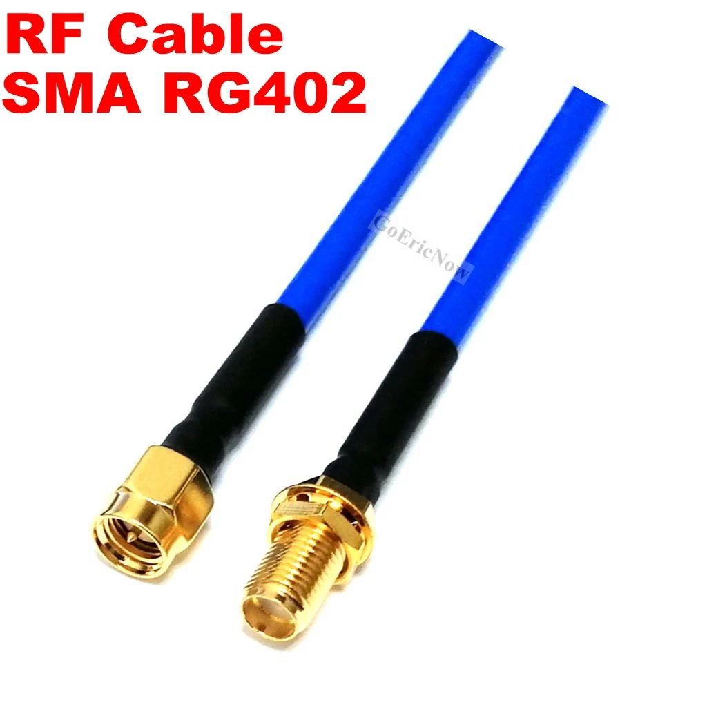 4Pcs RF Coaxial Pigtail SMA ตัวผู้ SMA หญิง Semi Rigid RG402 Jumper ...
