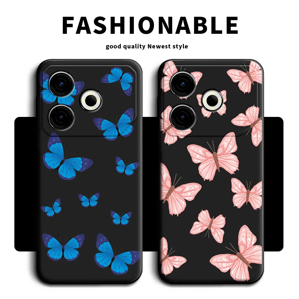 For-Tecno-Pova-6-Neo-Case-Soft-Silicone-TPU-Panda-Butterfly-Flower ...
