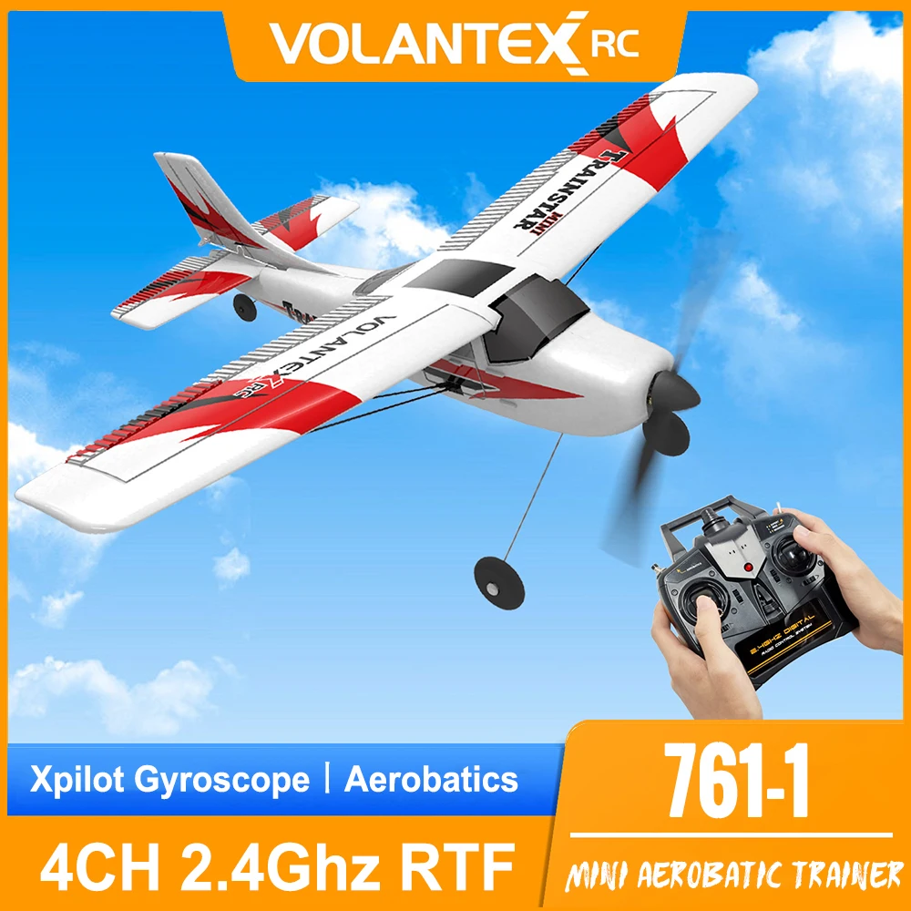 Volantex-761-1-RC-Airplane-2-4GHz-4Channel-Gyro-Trainstar-RC-Plane ...