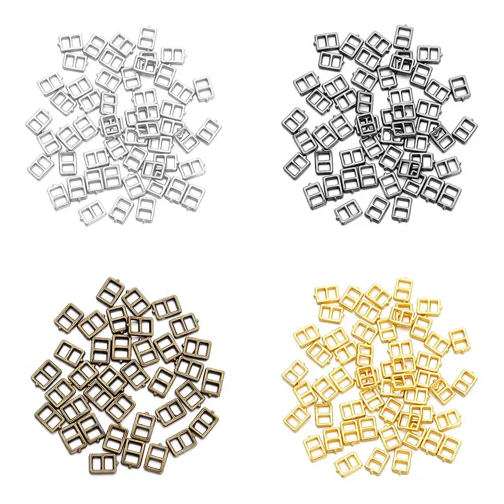 100Pcs-Mini-Metal-Tri-Glide-Buckles-For-Doll-Belt-Bags-Clothes-Roller ...