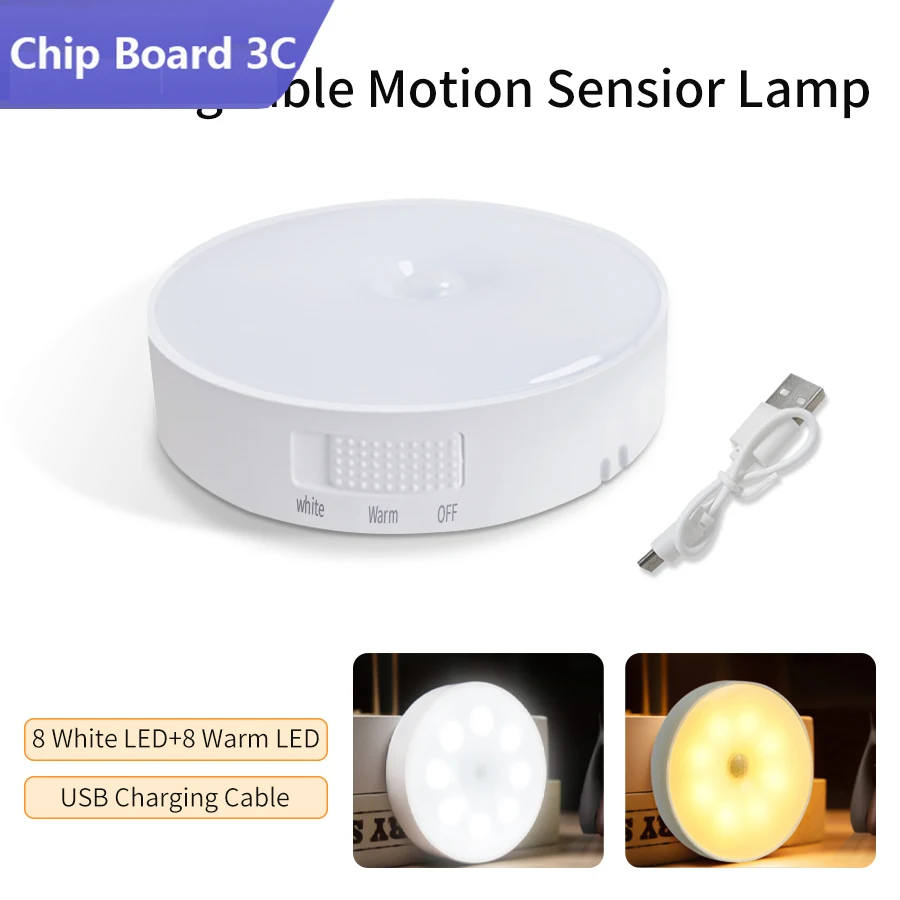 Rechargeable-Battery-Powered-Lamp-Night-Light-Bulb-Sensor-Movement-USB ...