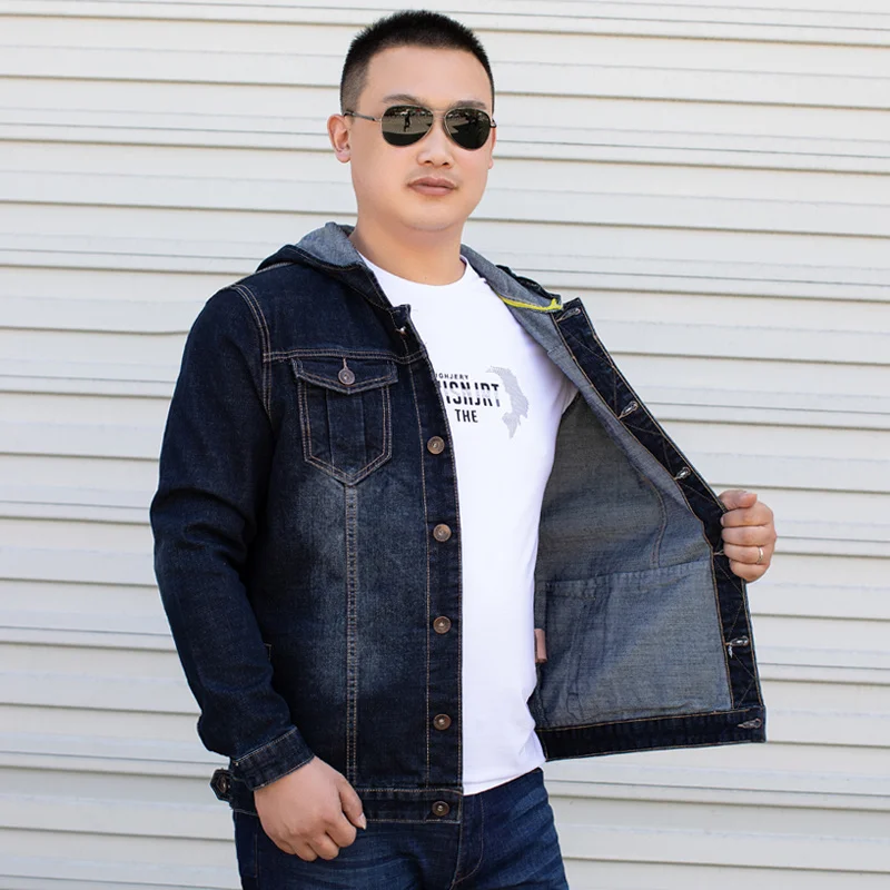 Denim-Jacket-Men-Bomber-Jeans-Hoody-Plus-Size-4XL-5XL-6XL-7XL-8XL ...