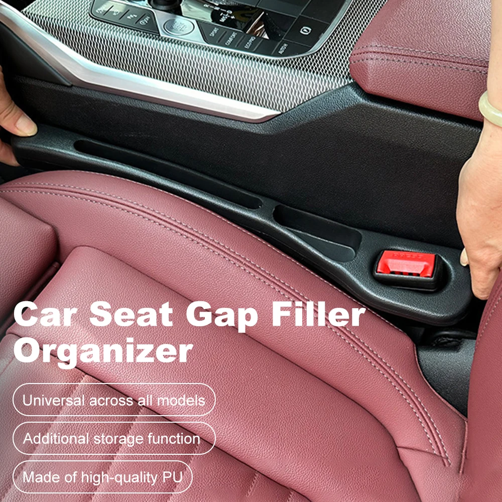 2pcs Car Seat Gap Plug Strip Side Seam Car Gap Filler Leak Proof Seat ...