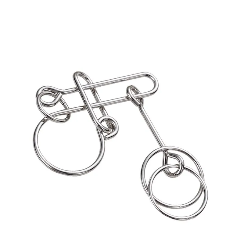 Classic Traditional Educational Puzzle Toys Metal Wire Rings Puzzles ...