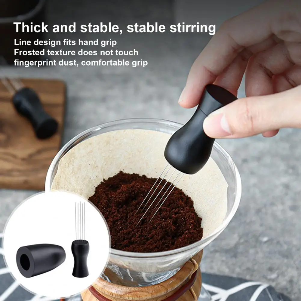 Premium-Stainless-Steel-Coffee-Powder-Needle-with-5-Sturdy-Needles ...