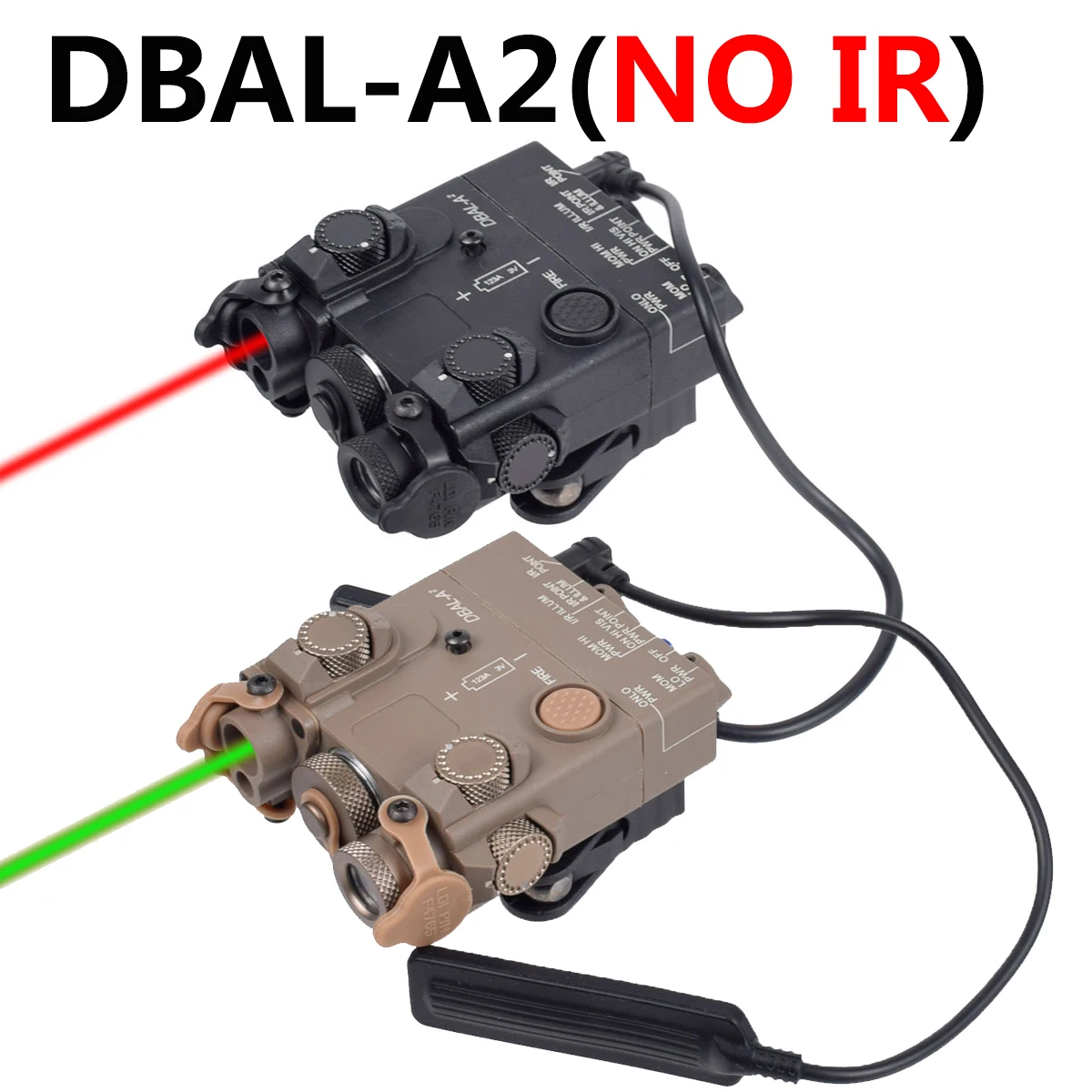 DBAL-A2-PEQ15-Tactical-Weapon-Flashlight-Red-Green-Dot-Laser-Pointer ...