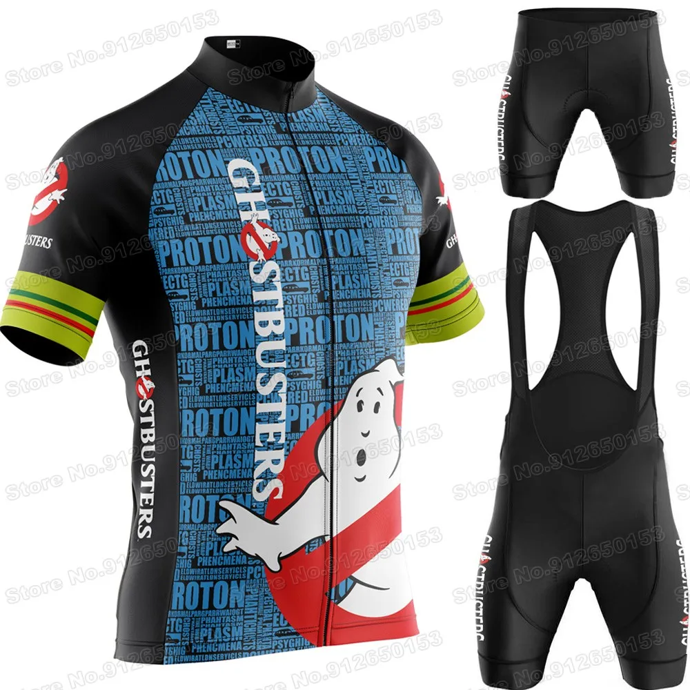 2023 Ghost Cycling Jersey Set Cartoon Anime Cycling Clothing Men Road ...