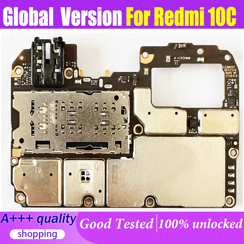 Global-Version-For-Redmi-10C-Motherboard-Good-Working-Original ...