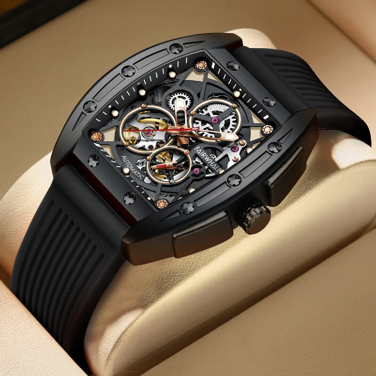 MARK-FAIRWHALE-Automatic-Hollow-Mechanical-Watch-Men-And-Women-Barrel ...