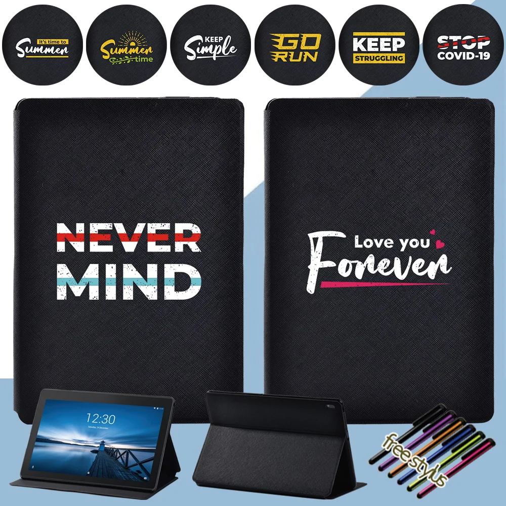 Tablet-Case-for-Lenovo-Tab-E10-M10-PU-Leather-Phrase-Series-Shell-for ...