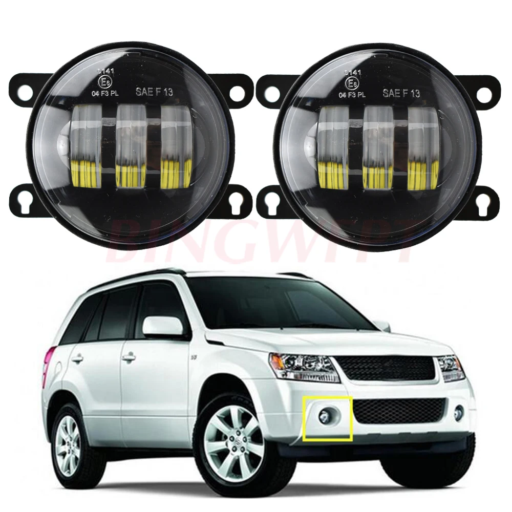 1Pair LED Fog Light Lamp Front Bumper Light for Suzuki Grand Vitara For ...