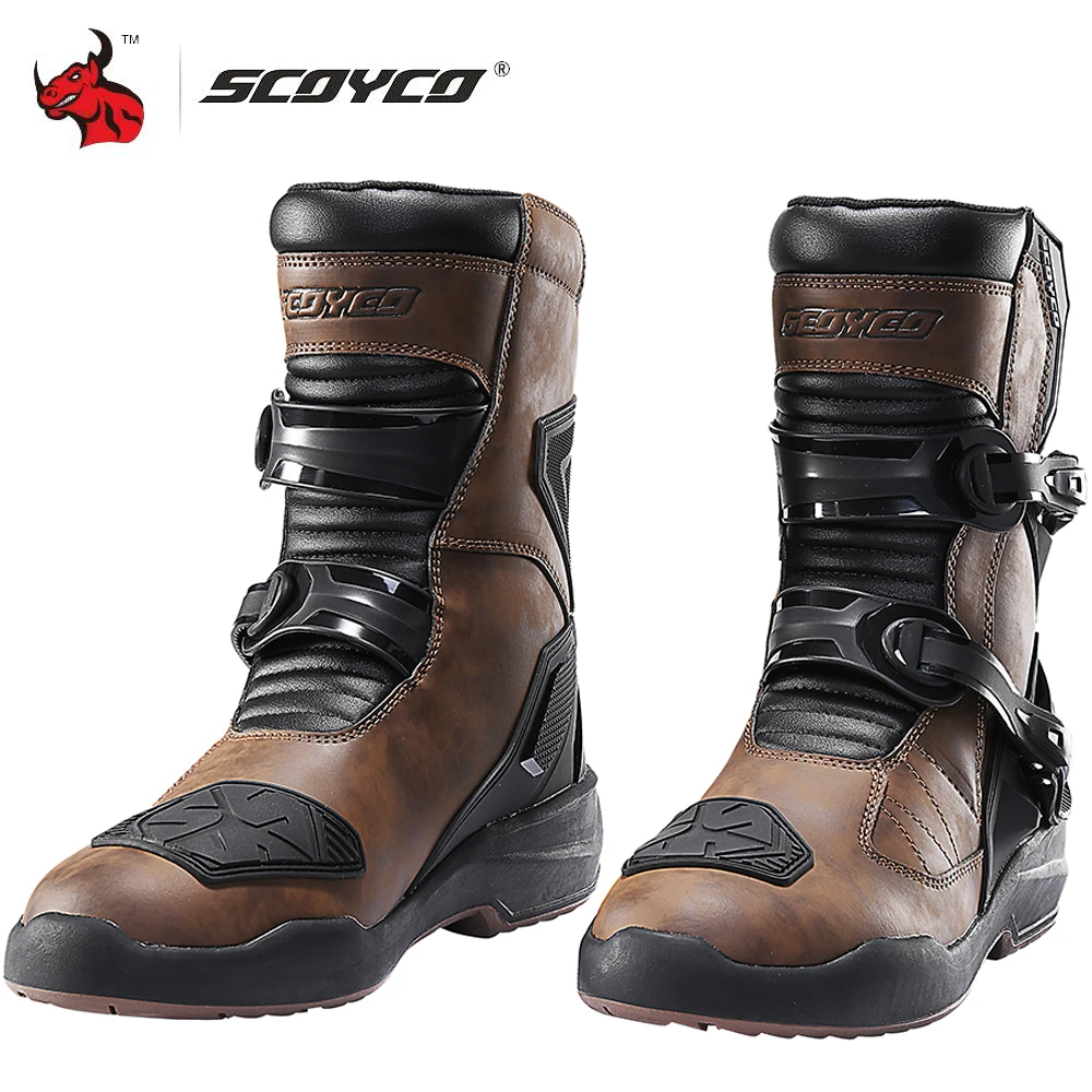 SCOYCO-Motorcycle-Riding-Boots-Motorcycle-Tour-Boots-Waterporoof-Rally ...