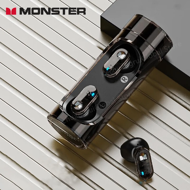Monster XKT13 Wireless Bluetooth 5.3 Headphones TWS Mini Earbuds ...
