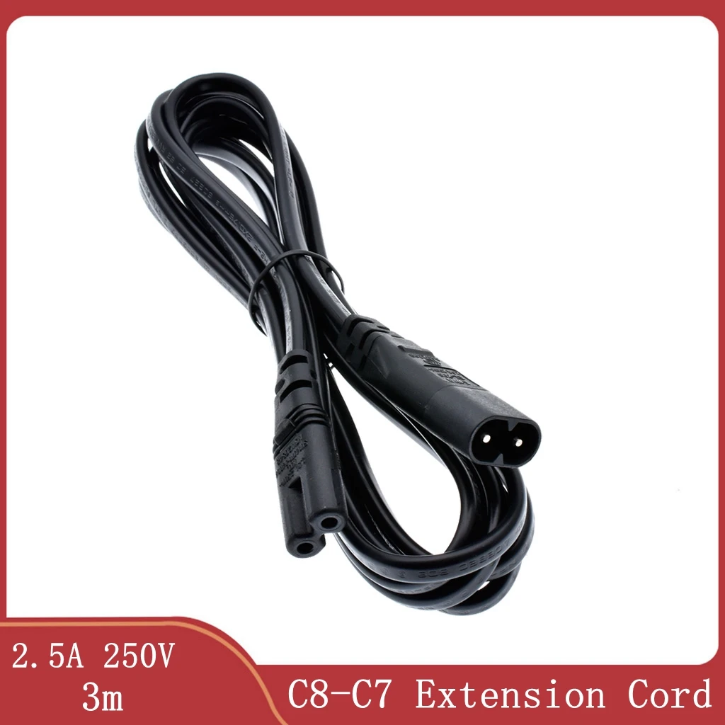 C7 C8 Power 8 Figure Adapter Converter Cable European Iec320 C7