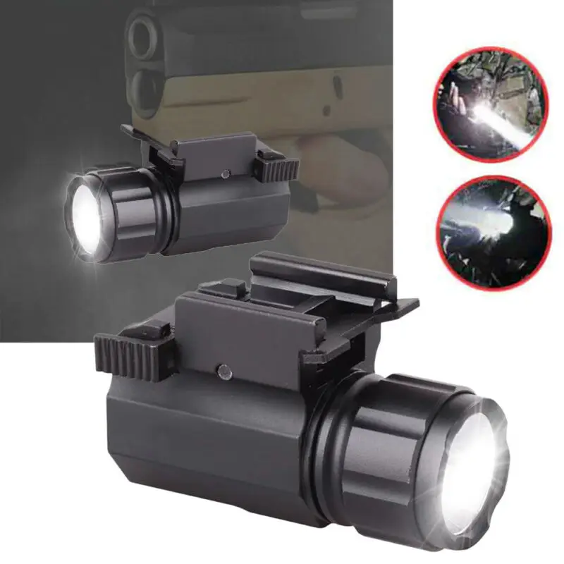 Mini-R5-LED-Light-Tactical-Pistol-Gun-Rifle-Shotgun-Flashlight-QD-Quick ...
