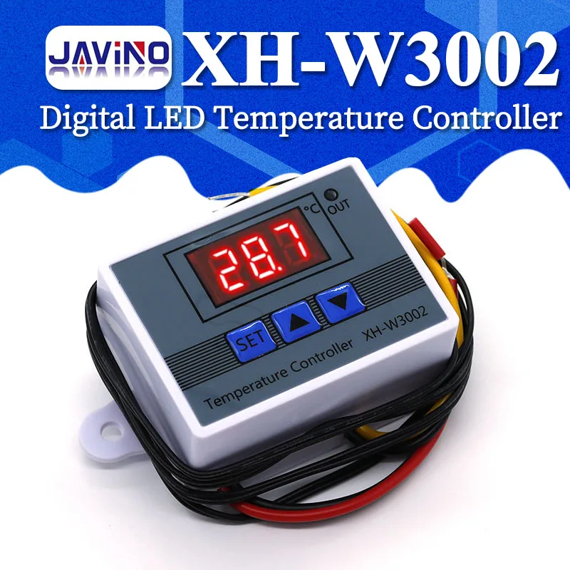 XH-W3002-220V-12V-Digital-LED-Temperature-Controller-10A-Thermostat-Control-Switch-Probe-with ...