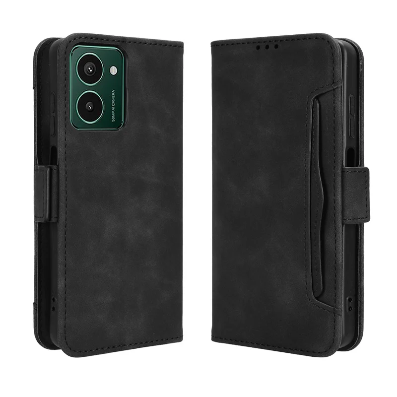 For HMD Pulse Pro Case Premium Leather Wallet Leather Flip Multi-card ...