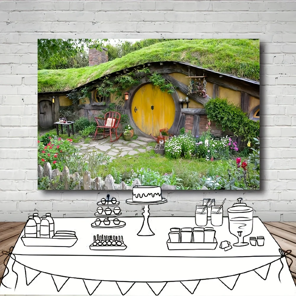 Hobbit Cave Photography Background Matamata Rural Hobbit Living Room ...