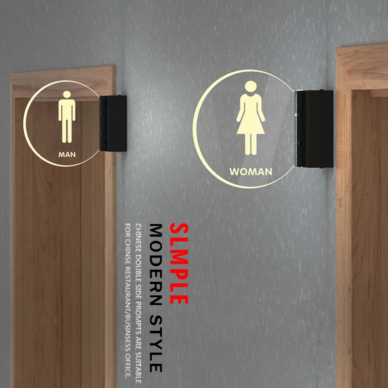 Bathroom-house-number-LED-luminous-sign-sign-toilet-sign-WC-male-and ...