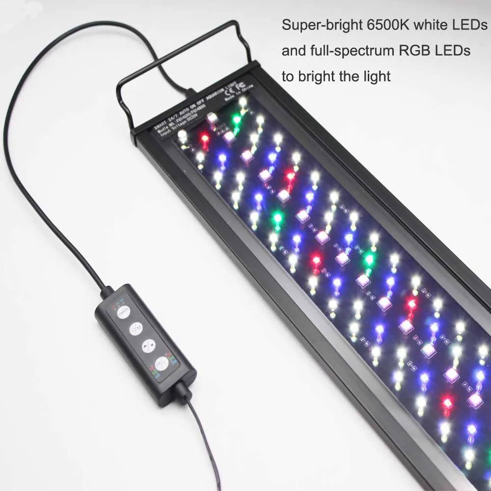 24/7 Lighting Timer Aquarium Light Full Spectrum 18W-24W Moonlight ...