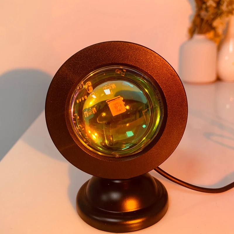 Led-USB-Sunset-Lamp-Projector-Home-Decor-Night-Light-Portable-Mood ...