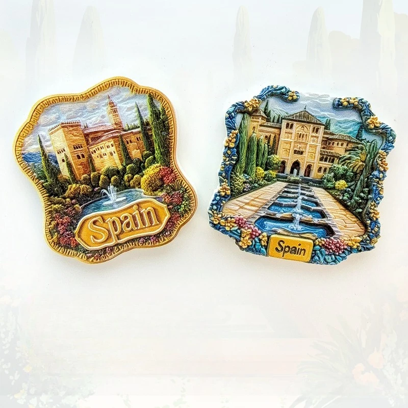 Spanish Palace Travel Commemorative Refrigerator Stickers Alhambra ...