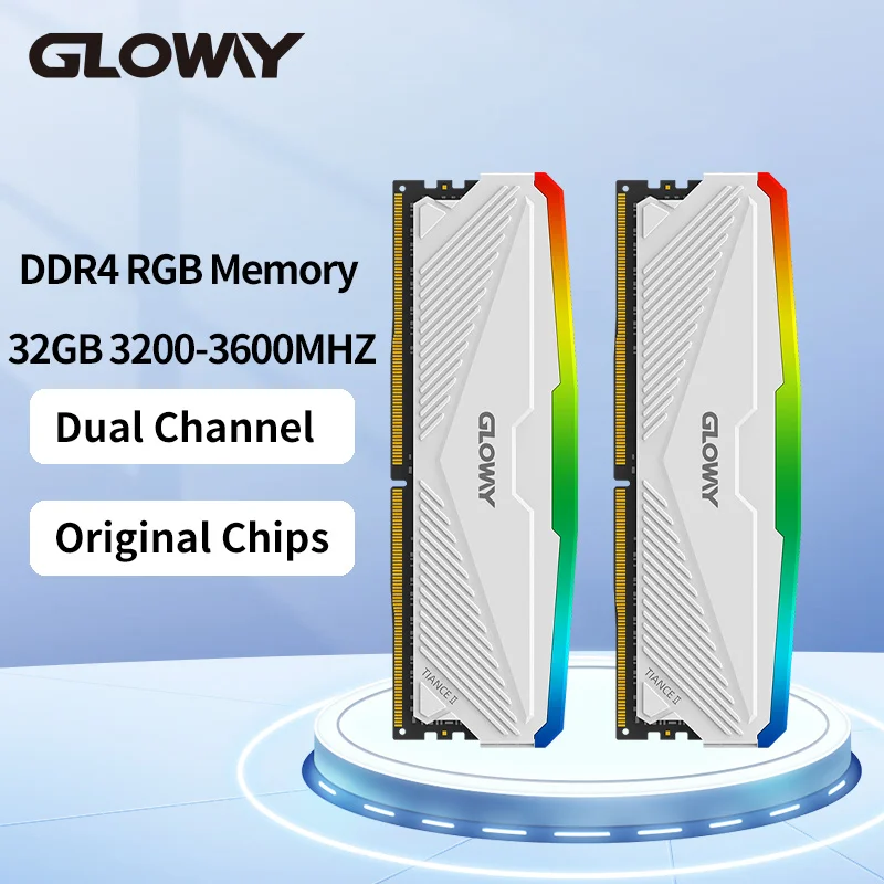 Gloway-Memoria-Ram-RGB-DDR4-8GB-16GB-3200MHz-3600MHz-Kit-8GBx2-16GBx2 ...