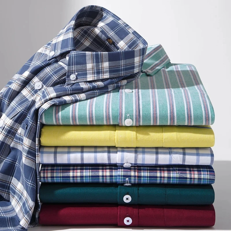 Fits 11XL 160KG 100 Cotton Long Sleeve Shirt for Men Shirt Long Sleeve ...