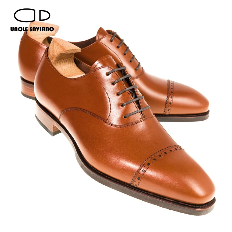 Uncle-Saviano-Oxford-Brogue-Shoes-for-Men-Wedding-Dress-Luxury-Italian ...
