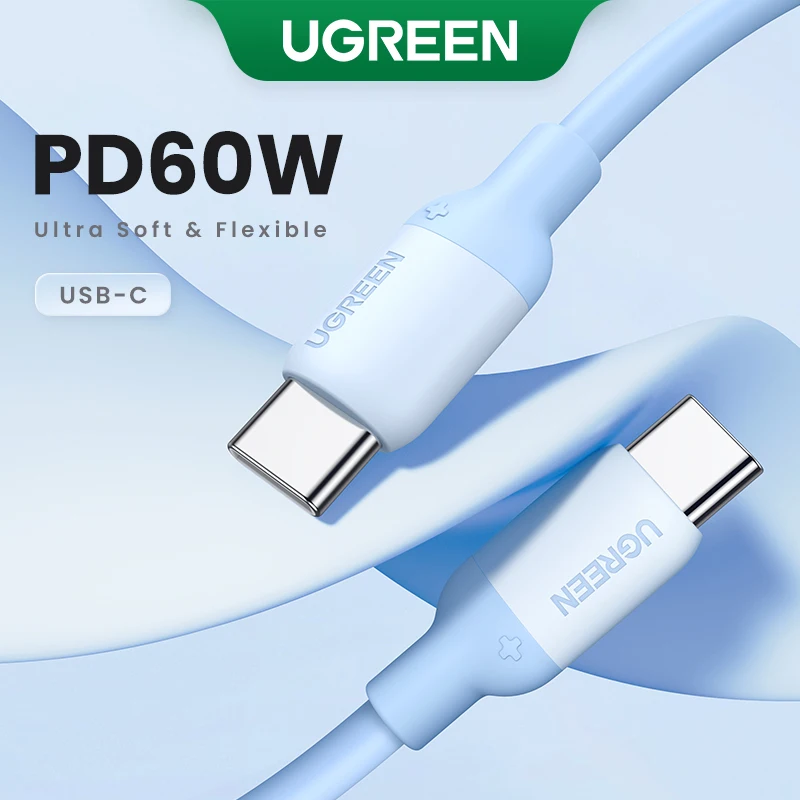 UGREEN-60W-100W-USB-C-To-Type-C-Cable-PD-Fast-Charging-Charger-Cable ...