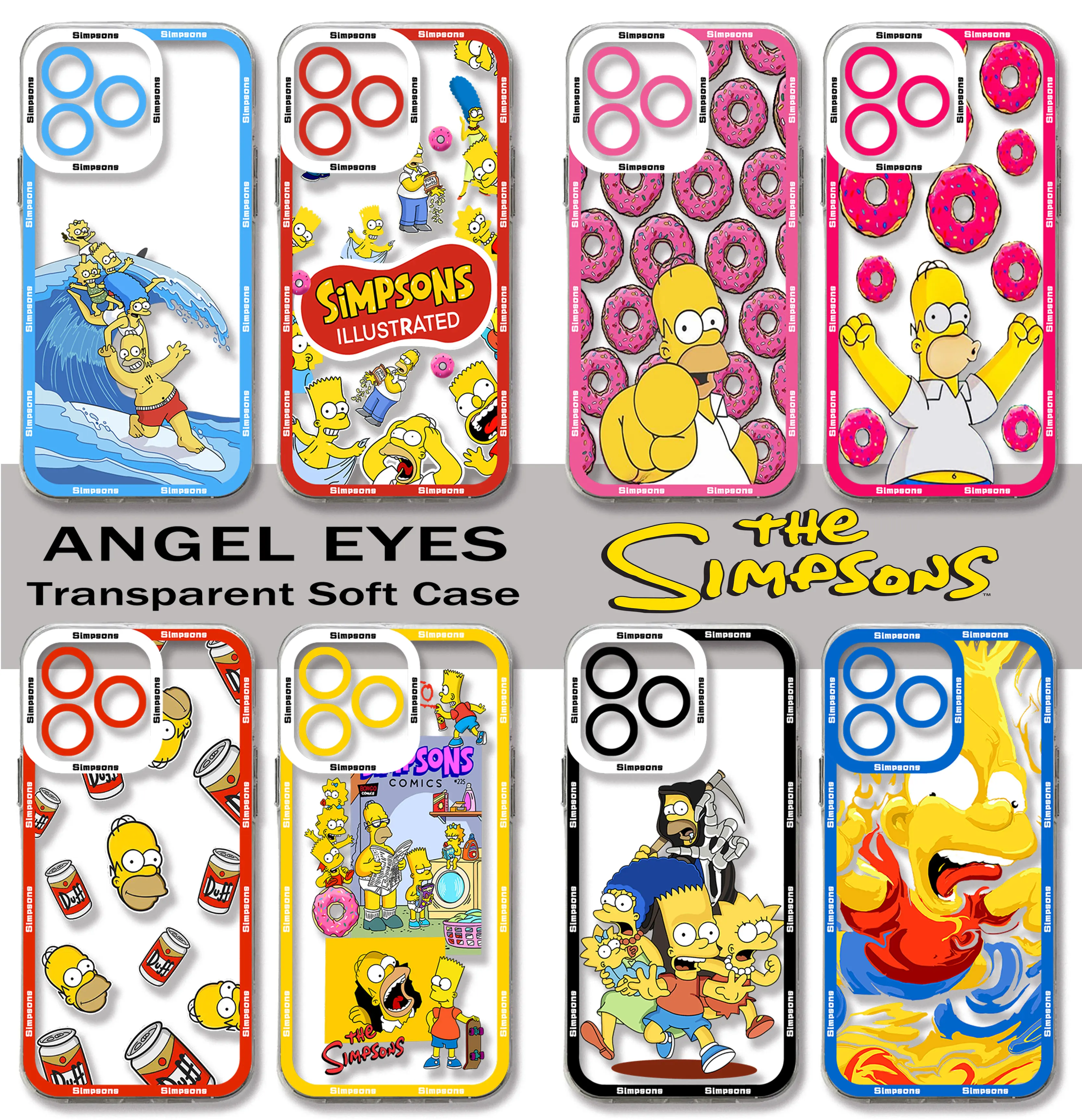 Cartoon-The-Simpsons-Phone-Case-For-iPhone-15-14-13-12-Mini-11-Pro-Max ...
