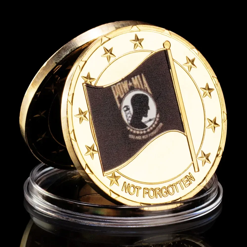Not-Forgotten-POW-MIA-Souvenir-United-Statea-Flag-Veteran-Military-Coin ...