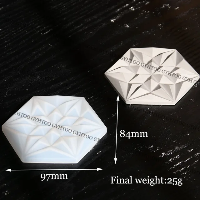 Gypsum Wall Silicone Molds Hexagon Concrete Wall Tile Mold Mini Wall ...