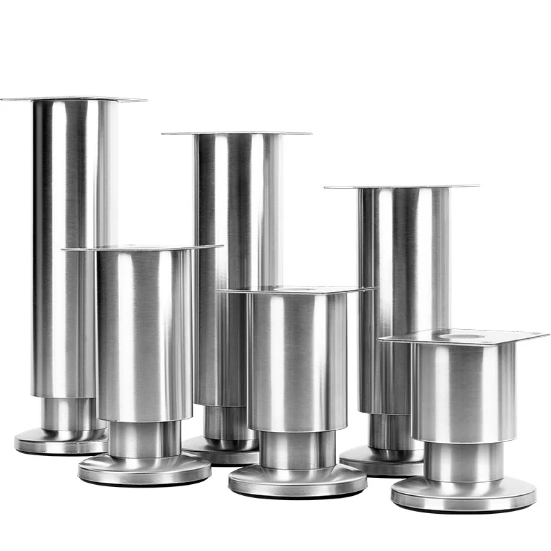 4PCS-Height-Adjustable-Stainless-Steel-Furniture-Feet-Legs-Kitchen ...