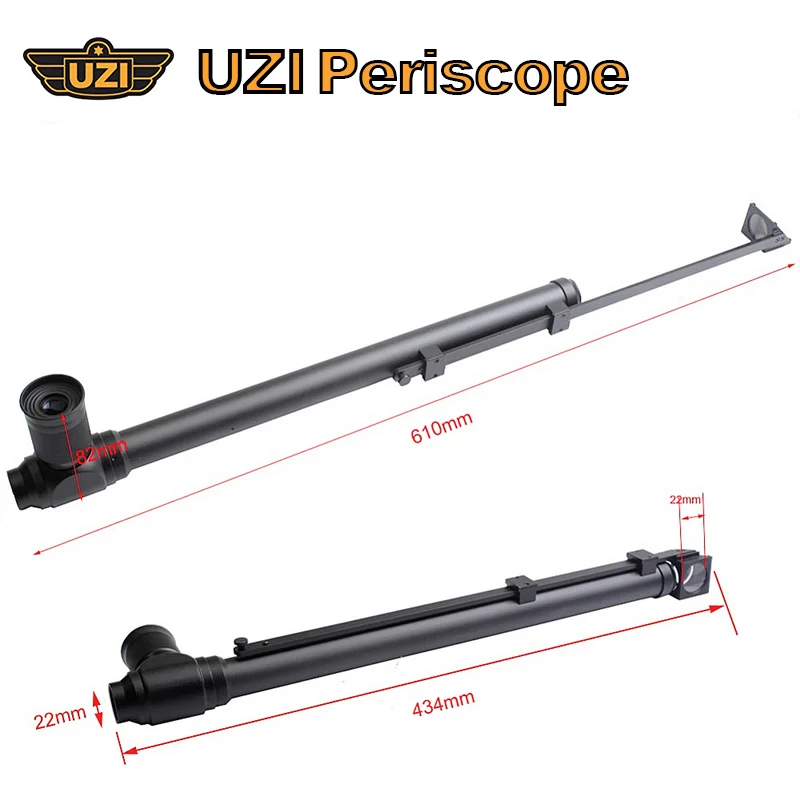 UZI-Tactical-Periscope-5X20-Sportscope-Retractable-Monocular-HD-Optics ...