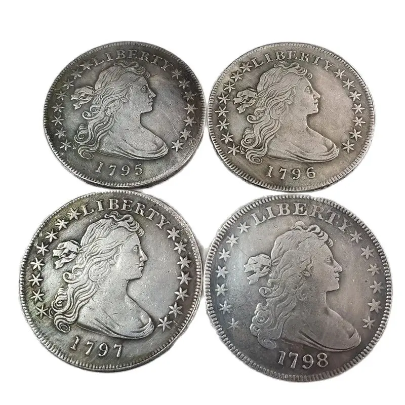 American-1795-1796-1797-1798-Silver-Coins-Collection-Statue-of-Liberty ...