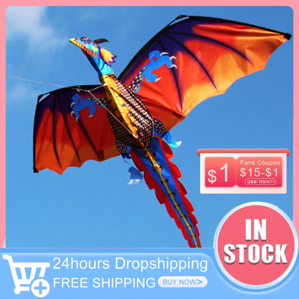 3D-Dragon100M-Kite-Single-Line-With-Tail-Outdoor-Sports-Fun-Toy-Family-Parent-child-Interaction ...