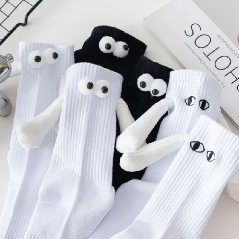 1Pair-Hand-in-hand-Sock-Cute-Socks-Women-Lovely-High-Quality-Solid ...