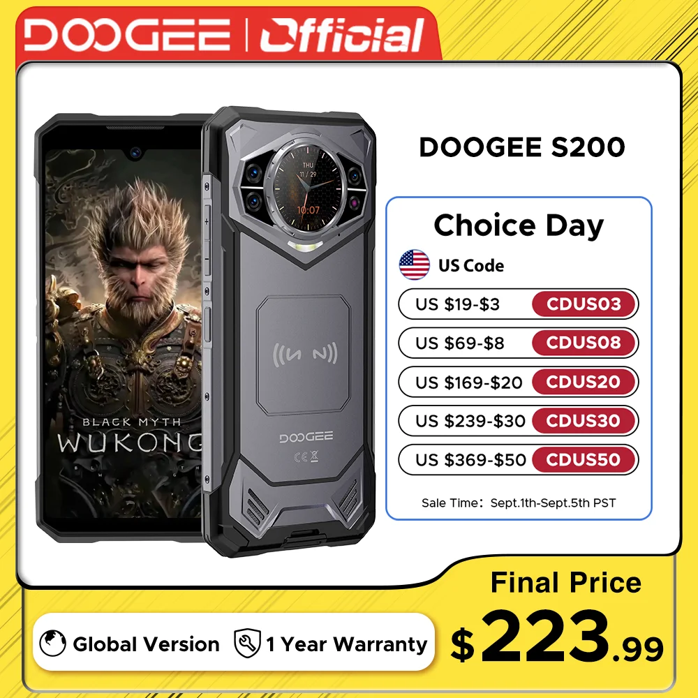 World-Premiere-DOOGEE-S200-5G-Rugged-Phone-6-72-120Hz-Display-12GB-RAM ...