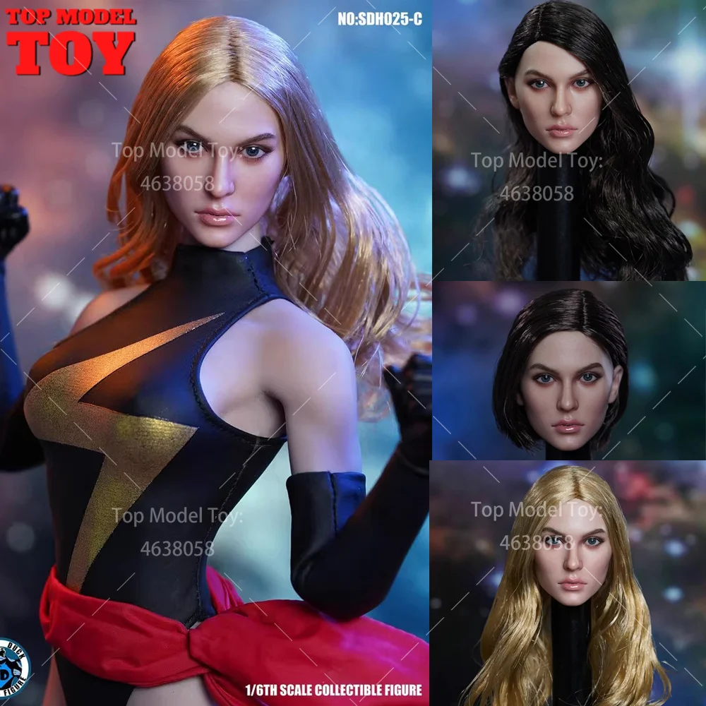 SUPER DUCK SDH025 1/6 Scale Russian Beauty Girl Head Sculpt Model Fit ...
